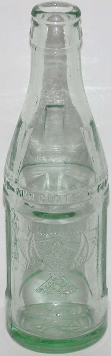 Vintage soda pop bottle DELAWARE PUNCH embossed 3 sided punch bowl dat ...