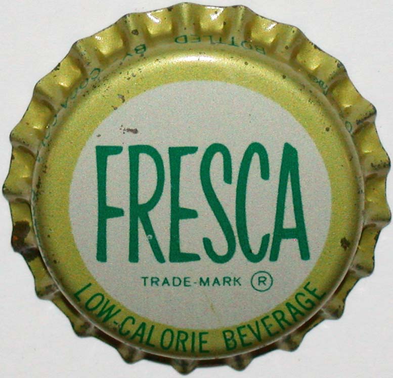 Vintage soda pop bottle cap FRESCA Coca Cola Springfield Missouri cork ...