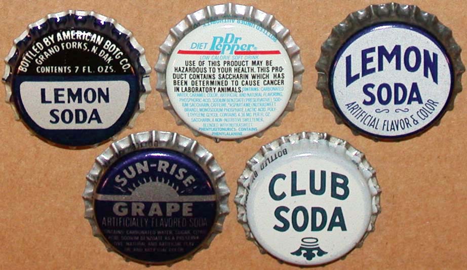 Vintage soda pop bottle caps BLUE COLORS Lot of 14 different new old s ...