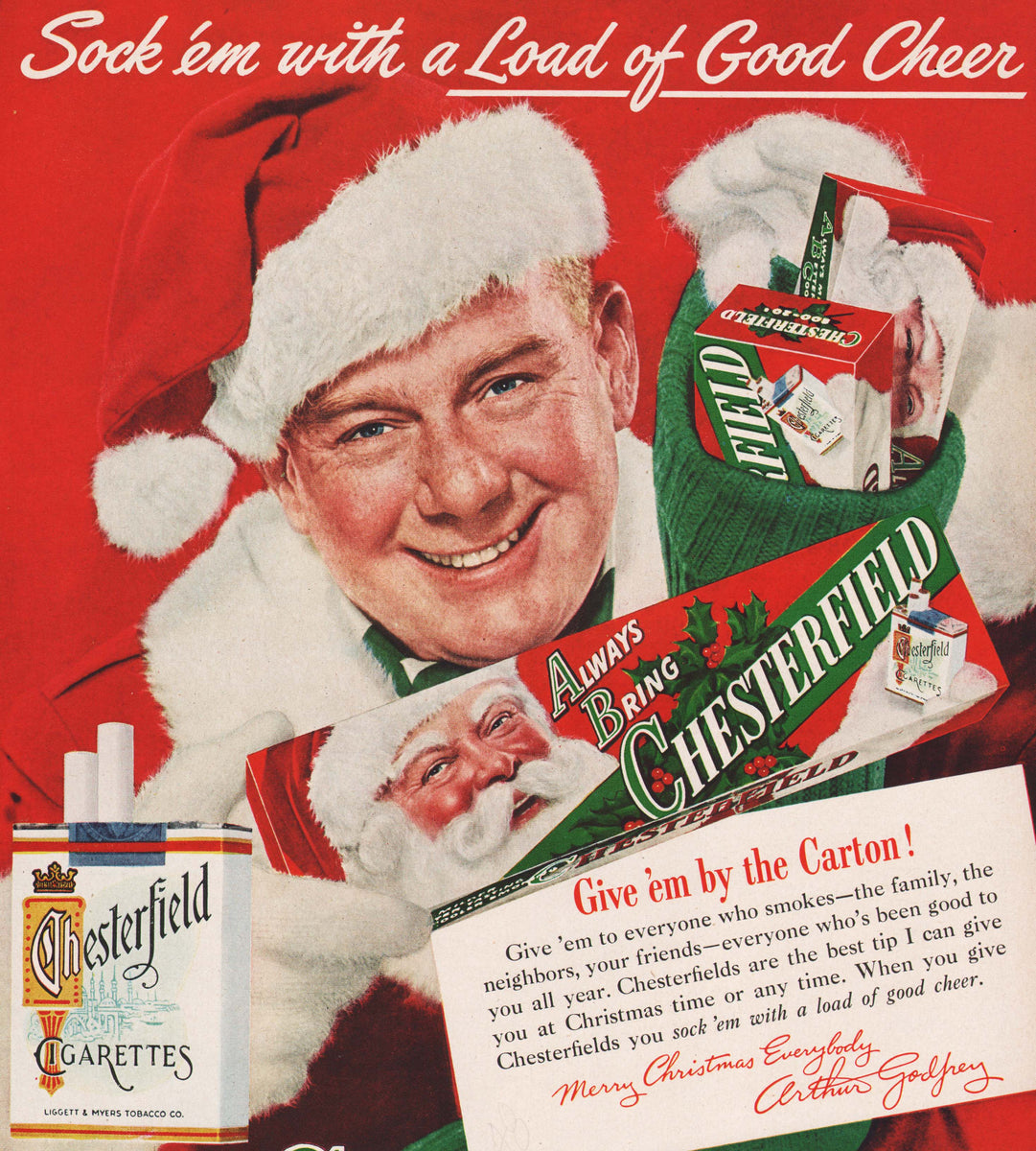 Vintage magazine ad ABC CHESTERFIELD cigarettes from 1948 Arthur Godfr ...