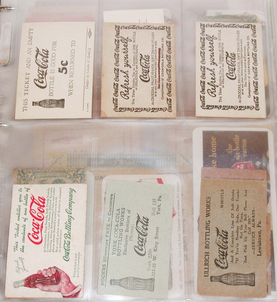 Vintage huge COCA COLA COUPON COLLECTION 1900s through 1970s with 373 ...