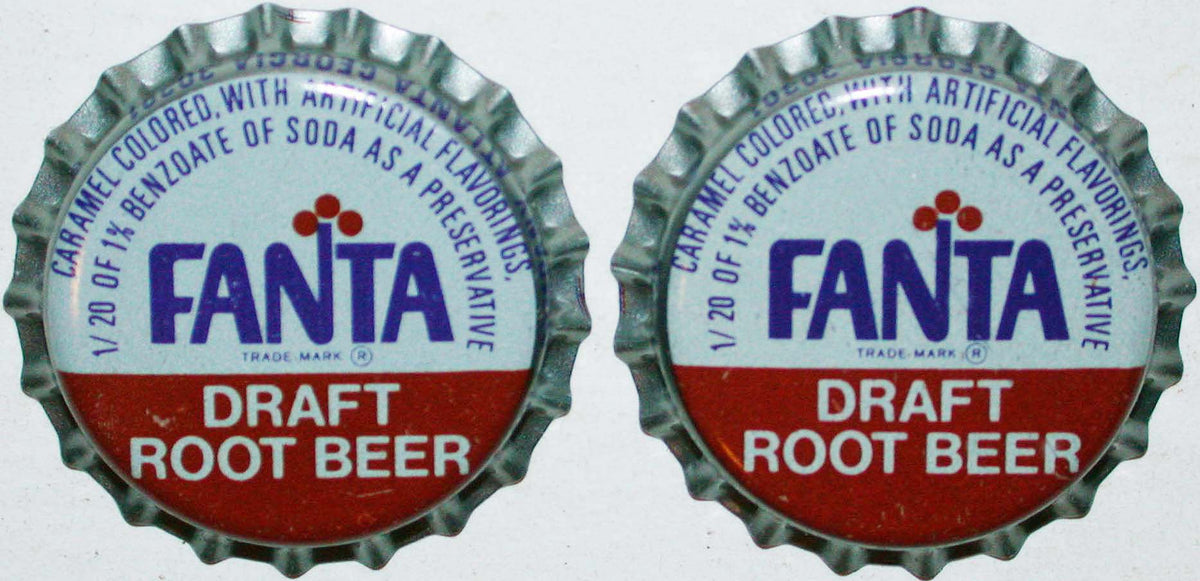 Soda pop bottle caps Lot of 12 FANTA ROOT BEER by Coca Cola unused new ...