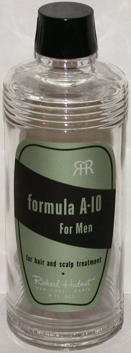 Vintage glass bottle FORMULA A-10 FOR MEN Richard Hudnut New York with ...
