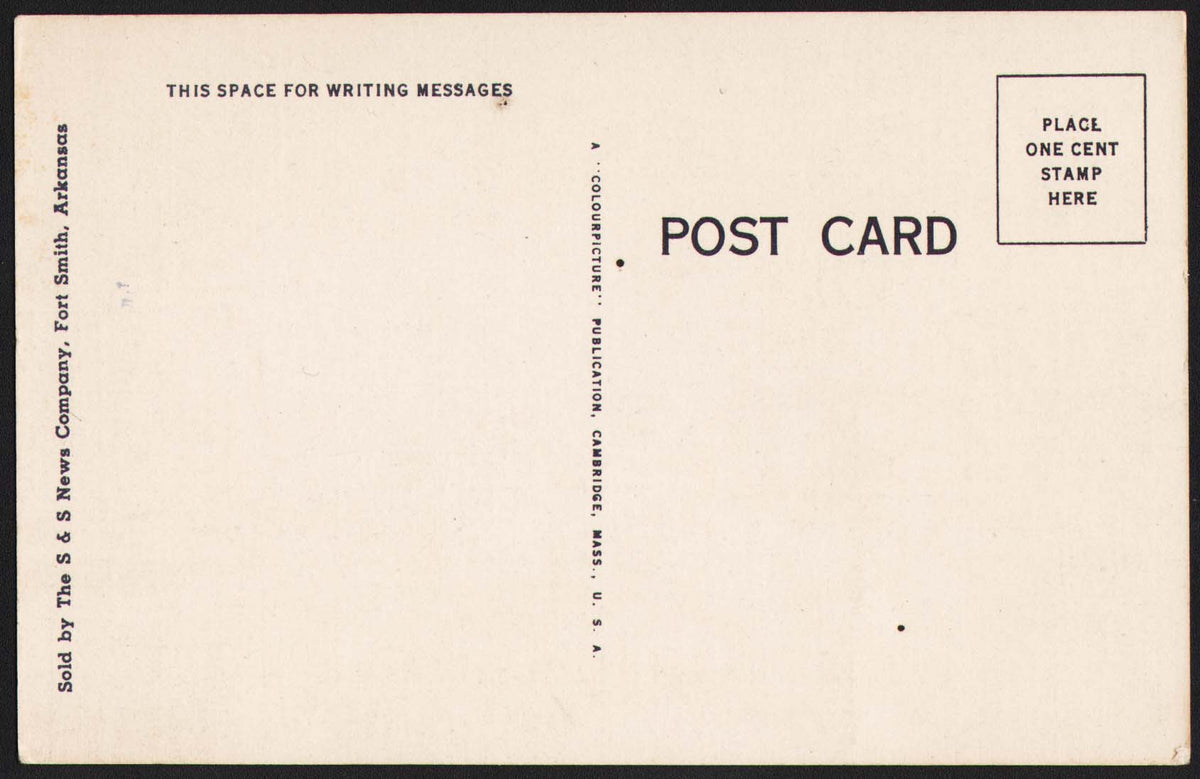 Vintage postcard GARRISON AVENUE Fort Smith Arkansas Ward Hotel pictur ...