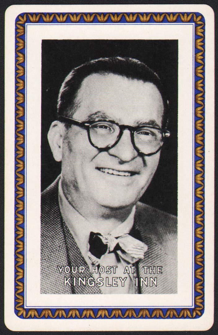 Vintage playing card Your Host At The KINGSLEY INN Bloomfield Hills Mi ...