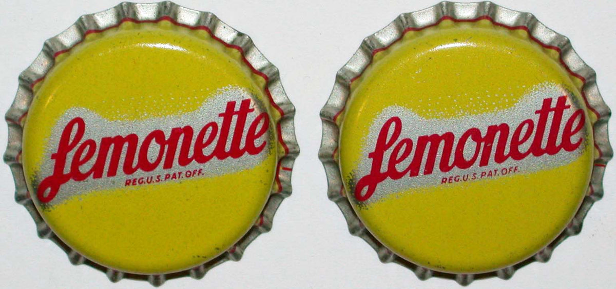 Soda pop bottle caps Lot of 100 LEMONETTE by Grapette cork lined new o ...