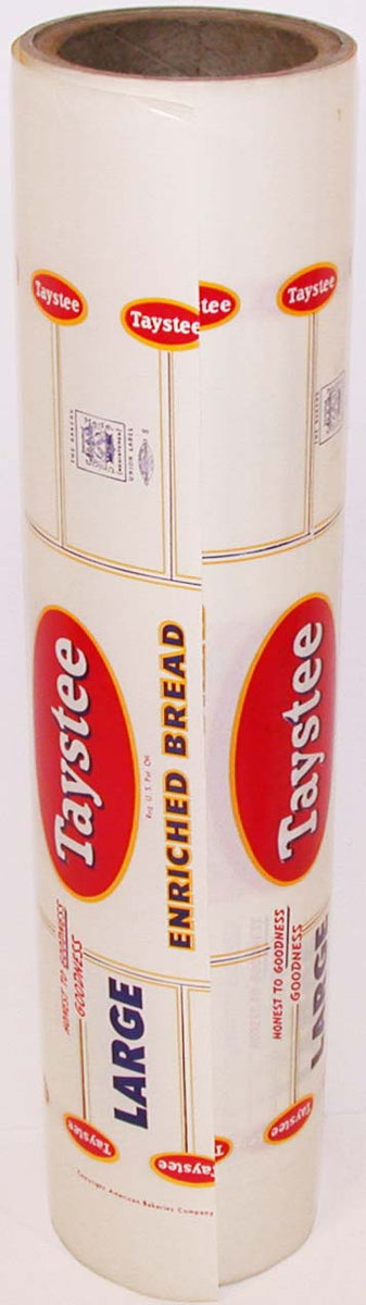 Vintage bread wrapper roll TAYSTEE LARGE American Bakeries Company Tol ...