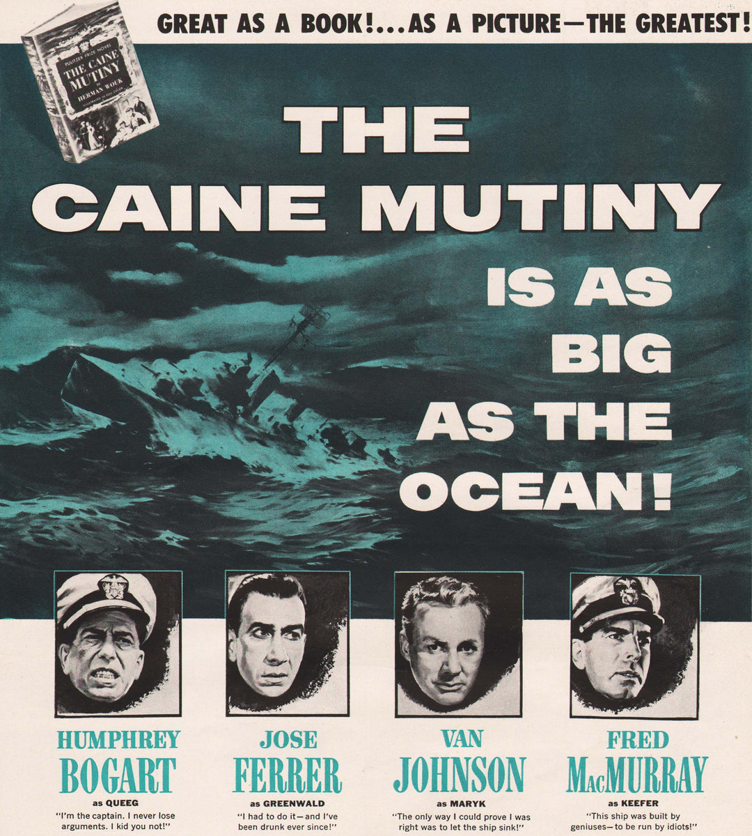 Vintage magazine ad THE CAINE MUTINY movie 1954 Humphrey Bogart Fred M ...