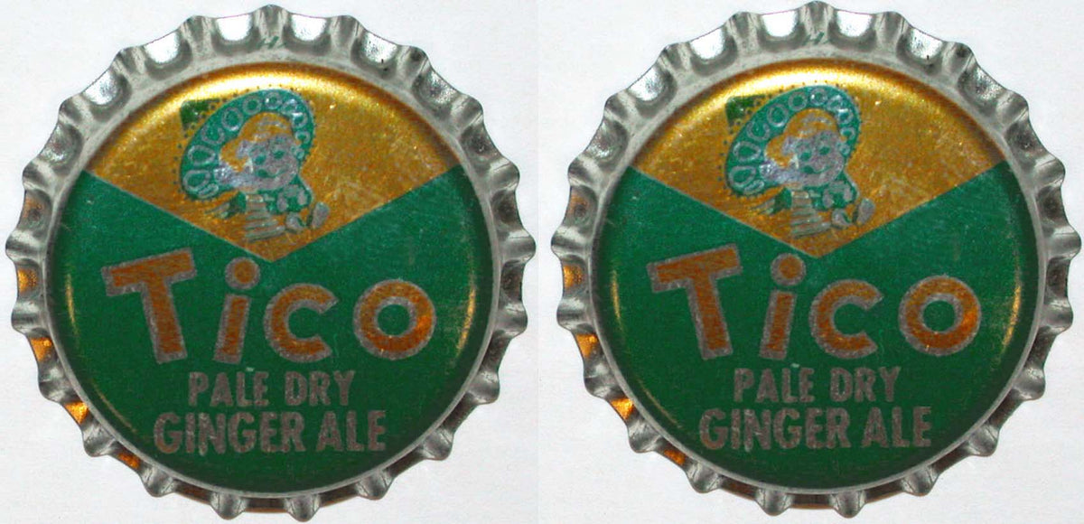 Soda pop bottle caps Lot of 25 TICO GINGER ALE cork lined unused new o ...